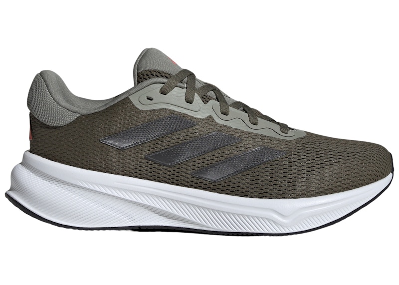 adidas Response Olive Strata Core Black Bright Red Men's - IG1415 - US