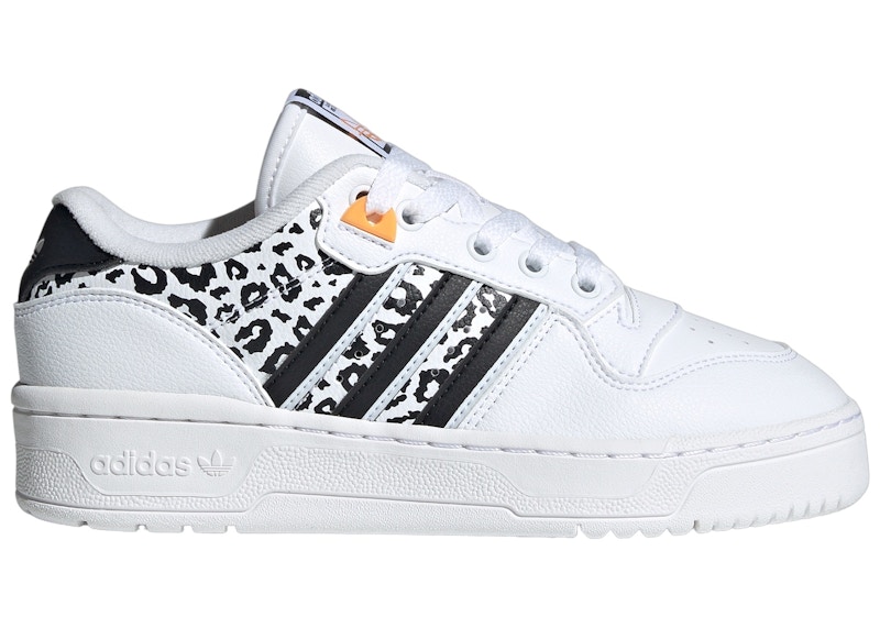 adidas Rivalry Low Cloud White Core Black Hazy Orange (GS) - IF3617 - US