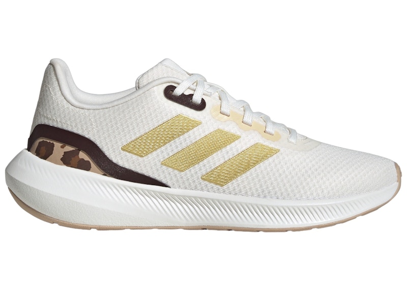 adidas Runfalcon 3 Core White Gold Metallic Magic Beige (Women's ...