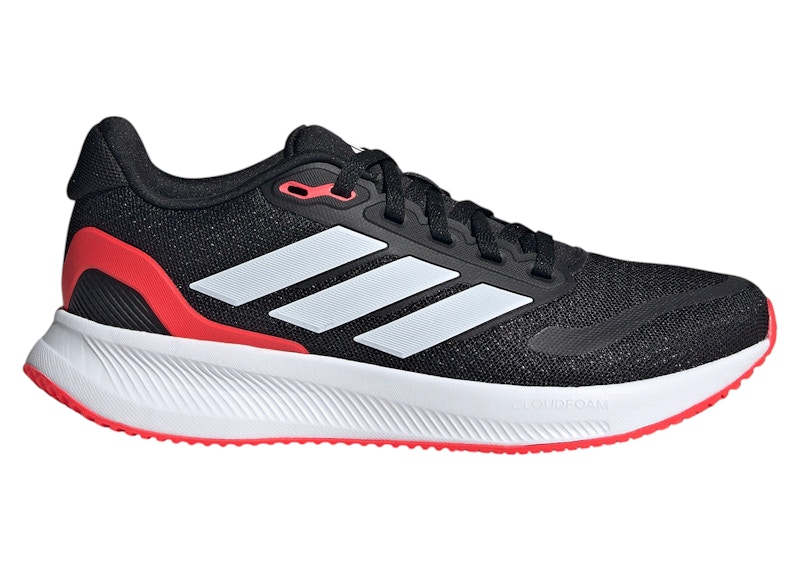 adidas Runfalcon 5 Core Black Cloud White Lucid Red (GS) - JP5142 - US