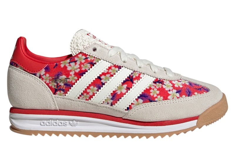 adidas SL 72 RS Liberty London Floral Off White Red (GS) - JQ8382 - US