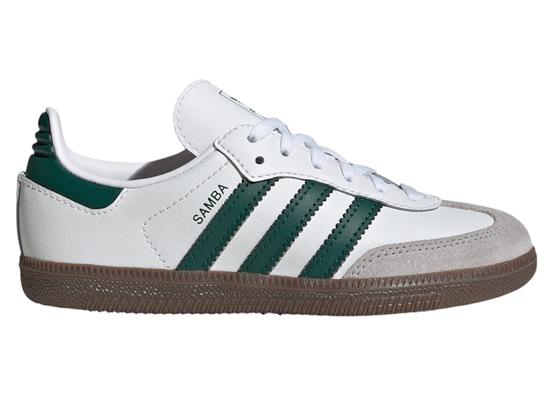 adidas Samba OG White Collegiate Green Gum (PS) - JQ2840 - US