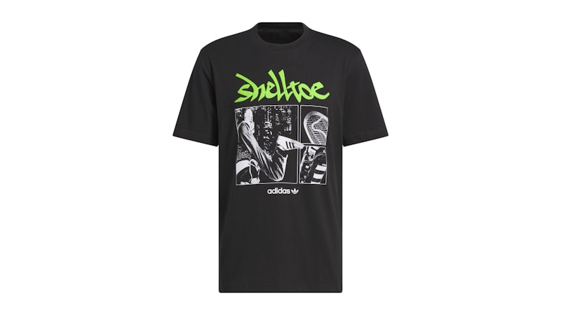 adidas Shell Toe Graphic Tee Black Men's - SS25 - US