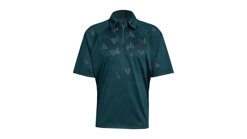 adidas Stadium Jacquard Polo Tee Aurora Ivy Black Men's - SS25 - US