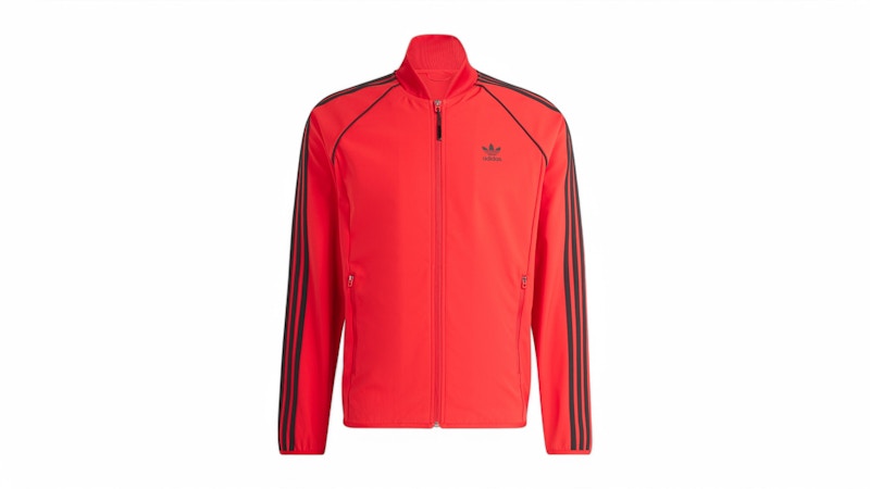 adidas Superstar Bonded Track Top Better Scarlet/Black Men's - SS25 - US