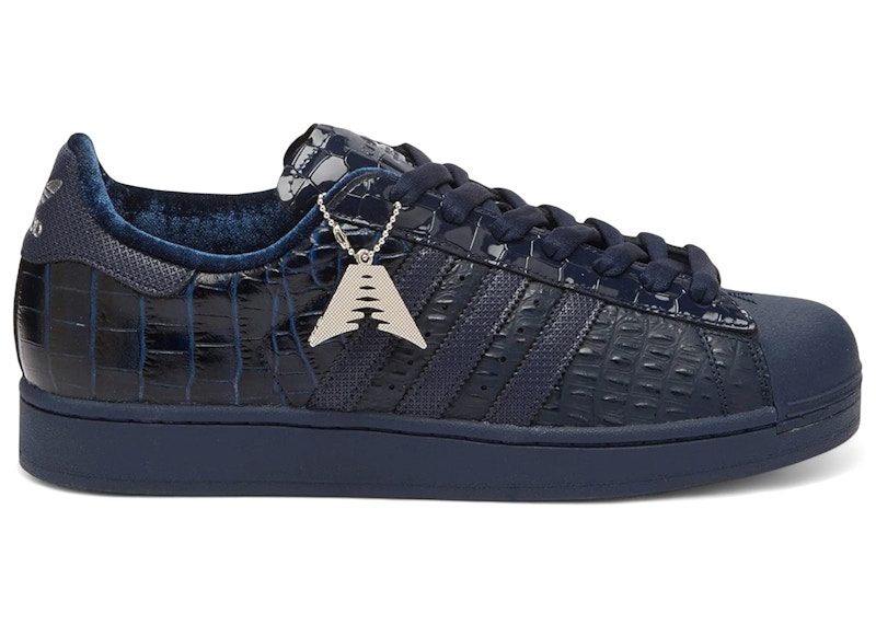 adidas Superstar II Anthony Edwards Navy Croc Men's - KI6585 - US