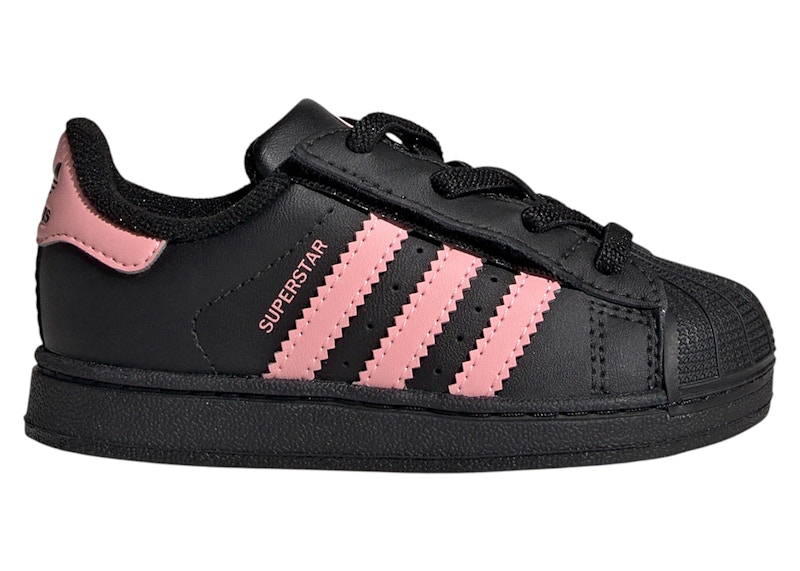 adidas Superstar II Comfort Closure Black Glow Pink (TD) - JP9470 - US