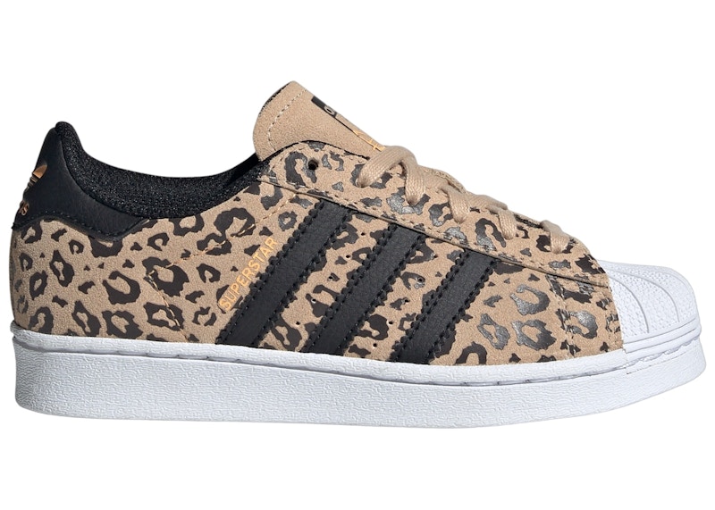 adidas Superstar Magic Beige Core Black Hazy Orange (PS) - IF3610 - US