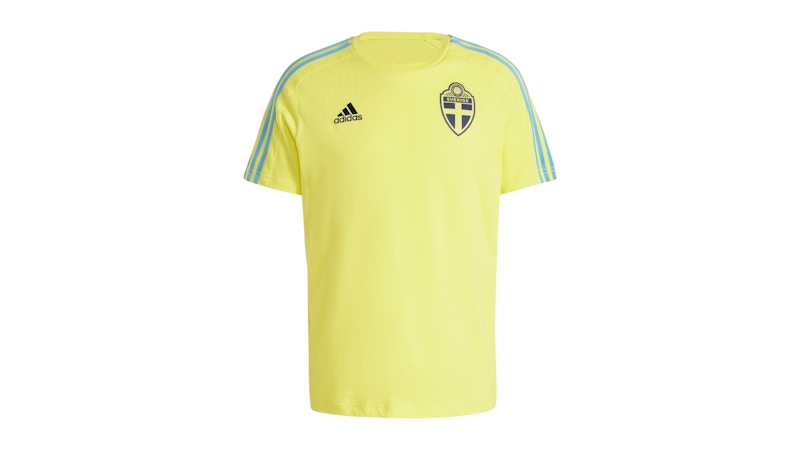 adidas Sweden Dna 3-Stripes T-Shirt Bright Yellow Men's - SS25 - US