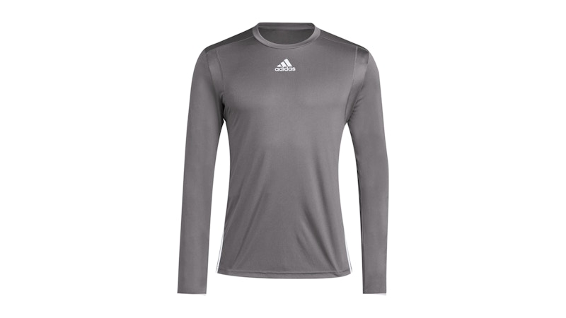adidas Team Issue Long Sleeve Jersey Team Grey Four/White Men's - SS25 - US