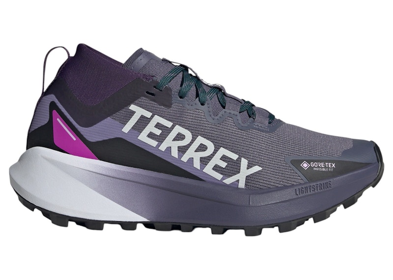 adidas Terrex Agravic Gore-Tex Trail Preloved Violet Cloud White Purple ...