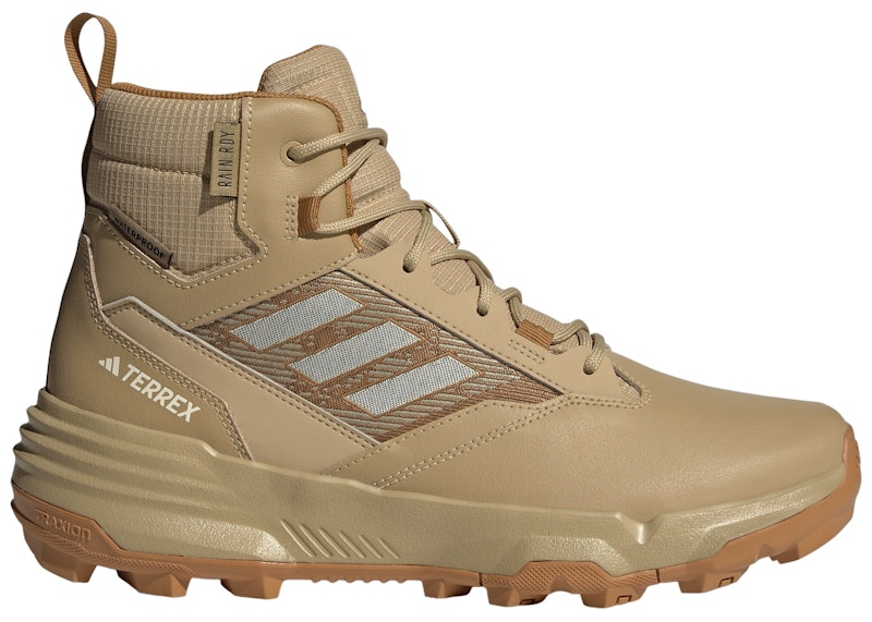 adidas Terrex Unity Leather Mid Rain.RDY Beige Tone Ecru Tint Mesa Men ...