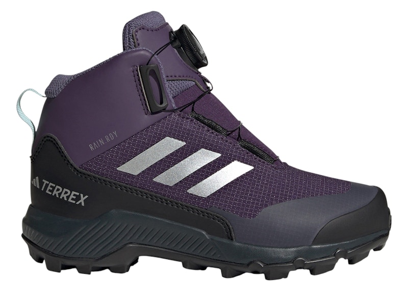 adidas Terrex Winter Mid BOA Rain.RDY Aurora Plum Matte Silver (GS ...