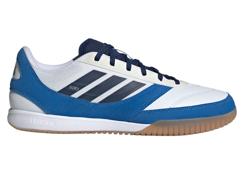 adidas Top Sala Competition II Indoor White Dark Blue Silver Men's ...