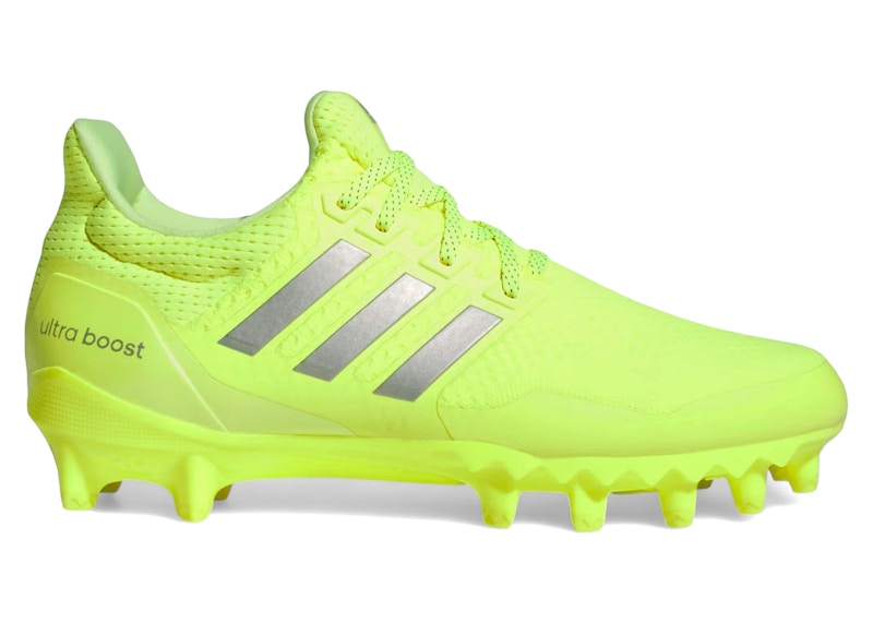 adidas Ultra Boost Football Cleats Solar Yellow Silver Metallic Men's ...