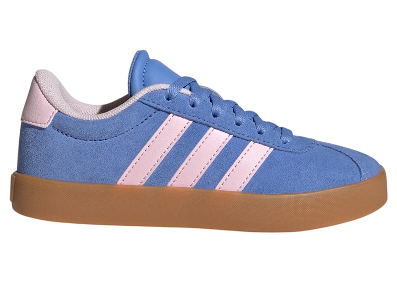 adidas VL Court 3.0 Blue Fusion Clear Pink Silver Metallic (GS ...