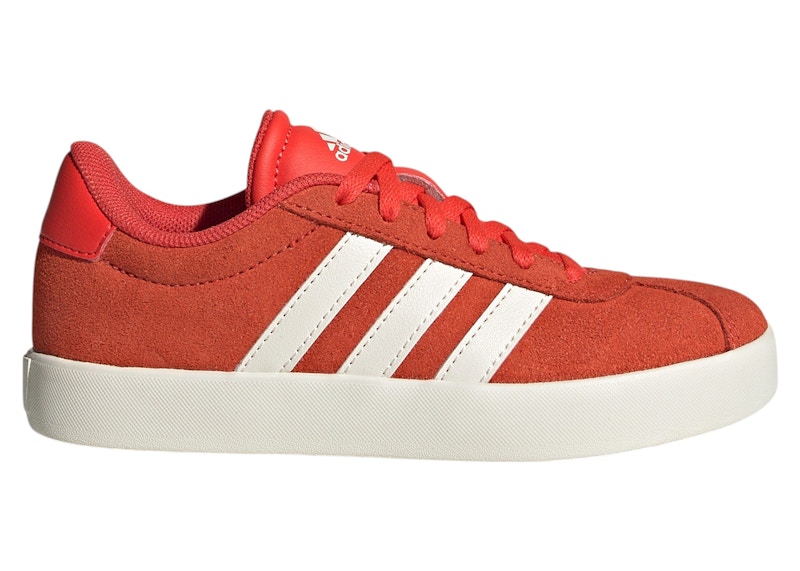 adidas VL Court 3.0 Bright Red Core White Off White (GS) - JH8724 - US