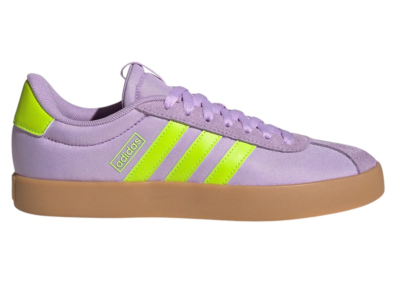 adidas VL Court 3.0 Powder Plum Solar Slime (Women's) - JS2058 - US