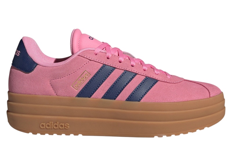 adidas VL Court Bold Bliss Pink Dark Blue Gold Metallic (Women's ...