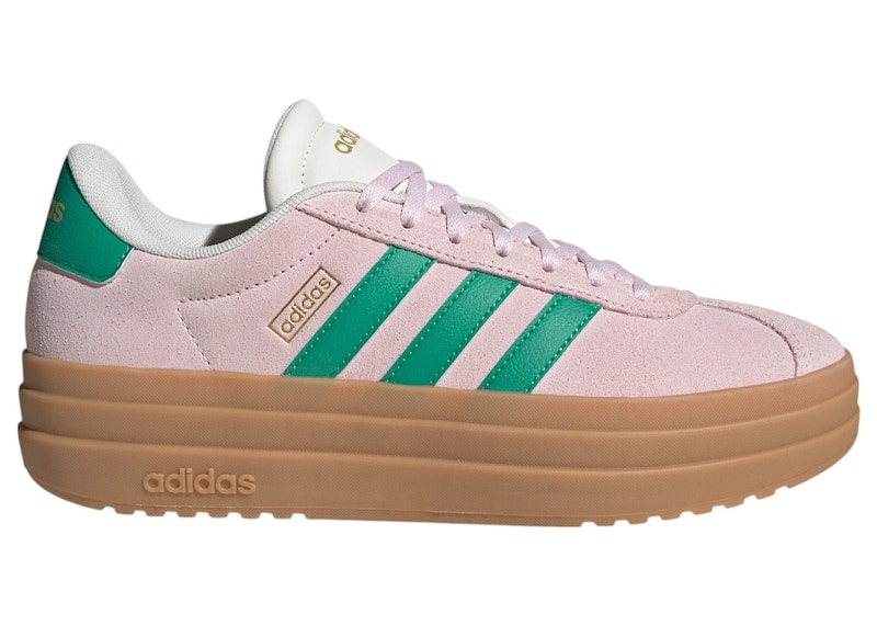 adidas VL Court Bold Clear Pink Court Green Core White (Women's ...