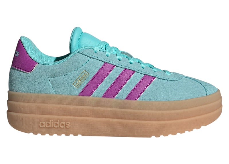 adidas VL Court Bold Flash Aqua Purple Burst Gum (GS) - JP5069 - US