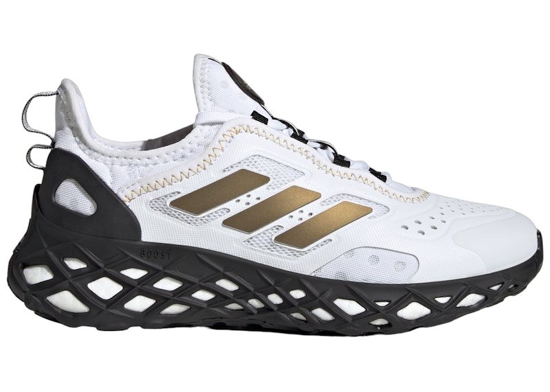 adidas Web Boost Cloud White Gold Metallic Core Black (GS) - HQ1415 - US