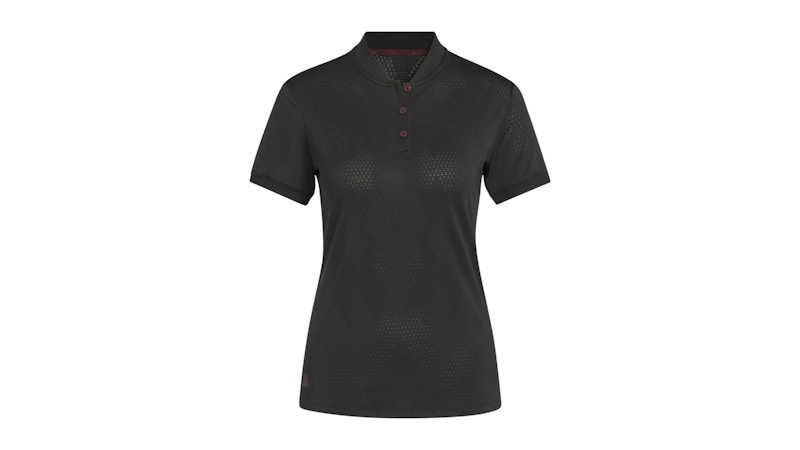 adidas Women's Ultimate365 Diamond Jacquard Polo Shirt Black - SS25 - US