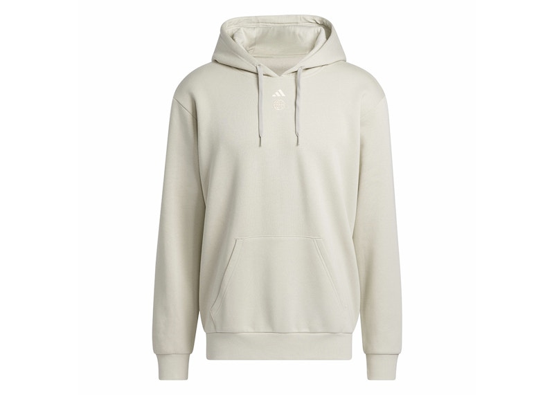 adidas Worldwide Hoops Graphic Hoodie Putty Grey Men's - SS24 - US