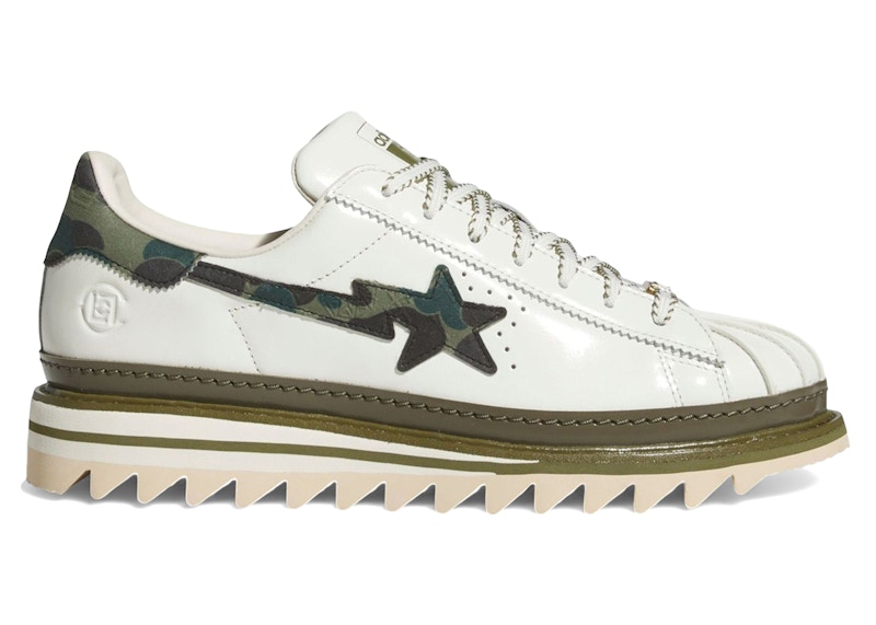 adidas Superstar CLOT by Edison Chen x Bape Off White Men's - KJ1473 - US