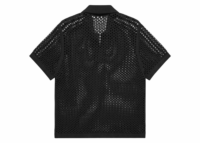 adidas x Edison Chen Crochet Polo Shirt Charcoal - FW24 - KR