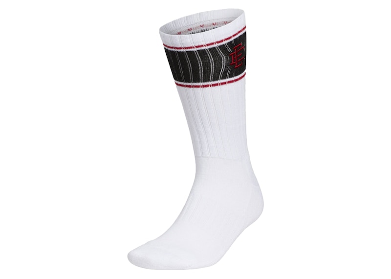 adidas x Eric Emanuel Louisville Midnight Madness Crew Socks White Men ...