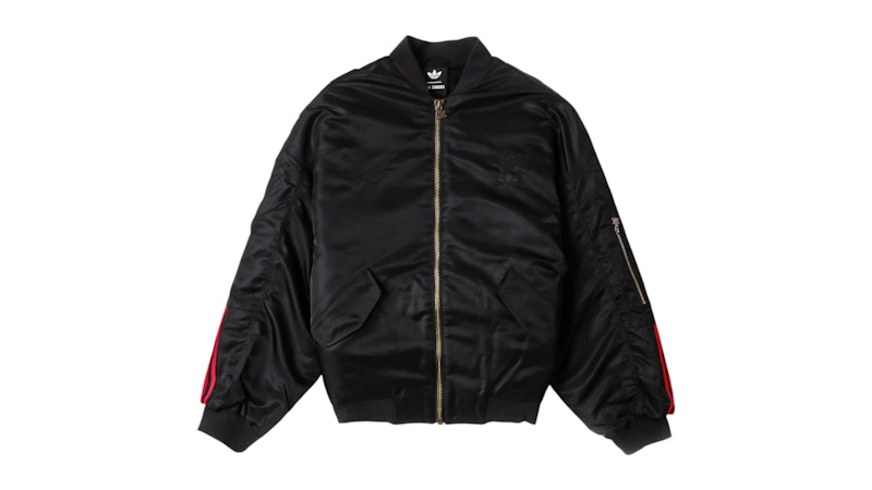 adidas x Willy Chavarria Satin Bomber Jacket Black/Red - FW25 - US