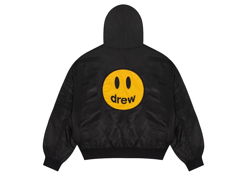 drew house mascot hooded bomber jacket black Men's - FW22 - US
