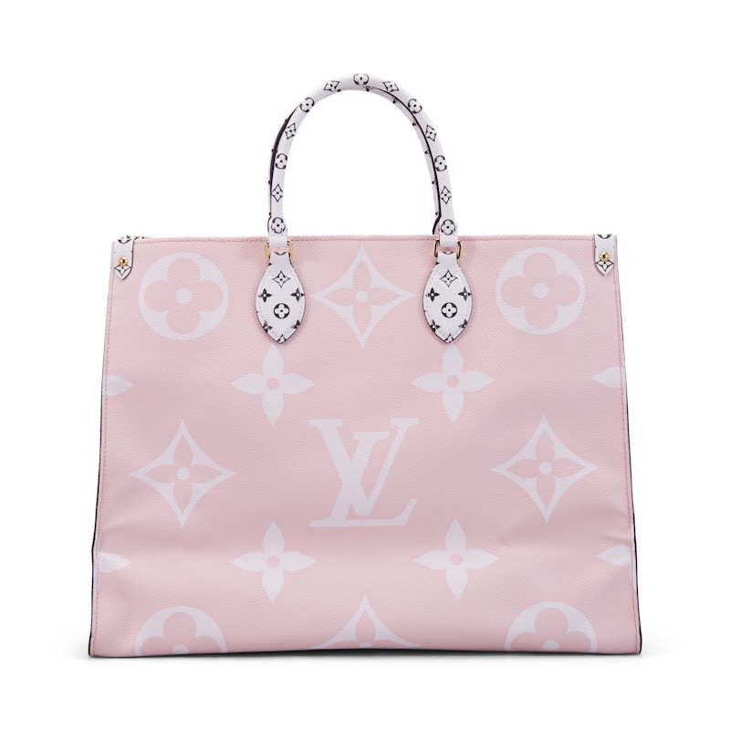 Louis Vuitton Onthego Monogram Giant Red/Pink in Coated Canvas with ...