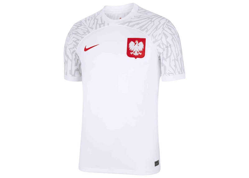 Nike Poland 2022/23 Stadium Home Jersey White/Sport Red Men's - US