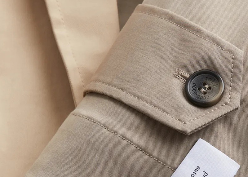 Rokh H&M Two-Piece Twill Trench Coat Beige/Greige - SS24 - US