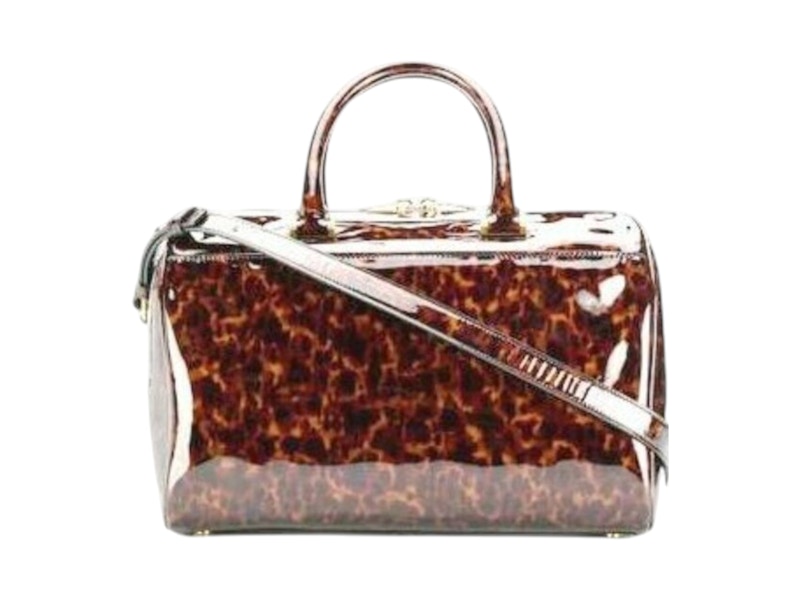 Saint Laurent Patent Leather Duffle Bag Tortoise Shell in Leather - US