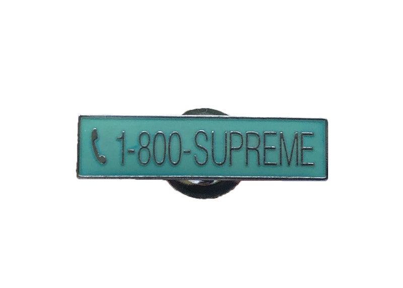 Supreme 1-800 Pin Glow In The Dark - FW19 - US