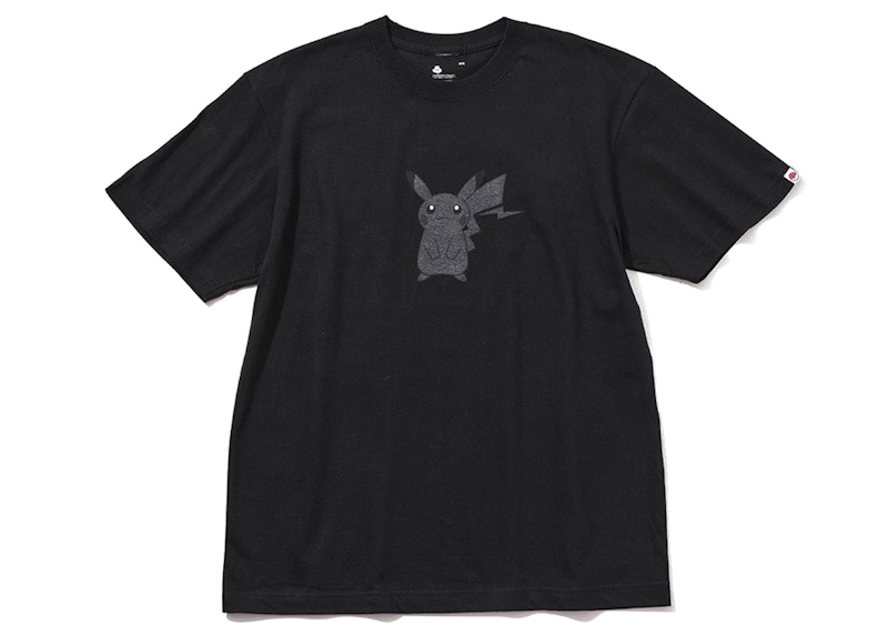 FRGMT x Pokemon Thunderbolt Project Pikachu Front Print Tee Black ...